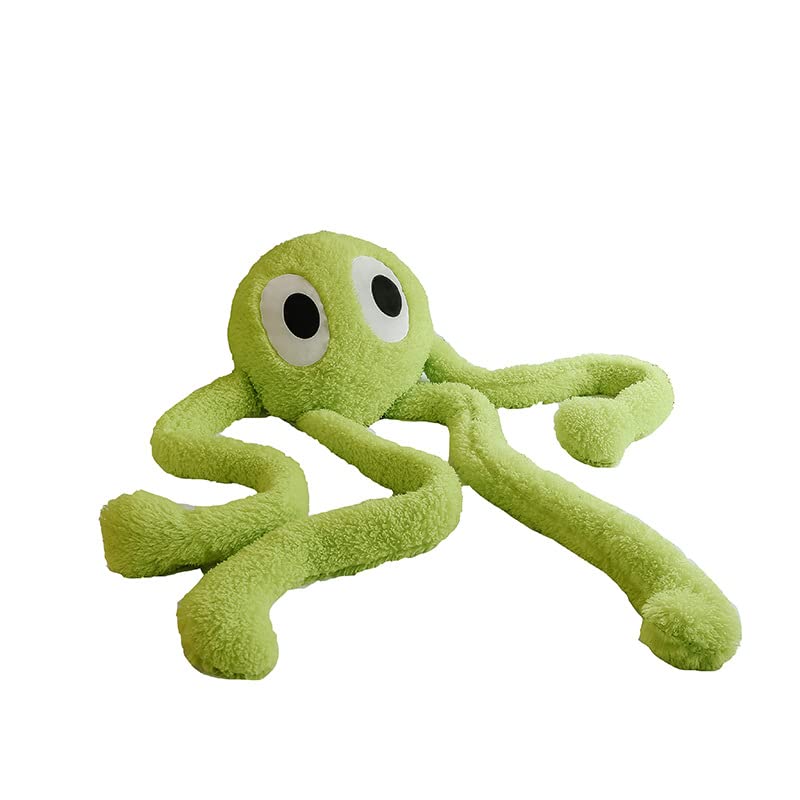 Xshelley Long Legs Octopus, Large Stuffed Animal Octopus Plush Toy, Pillow, Cushion, Soft Octopus Stuffed Sea Animal, Children's Gift (39 inch high Green)