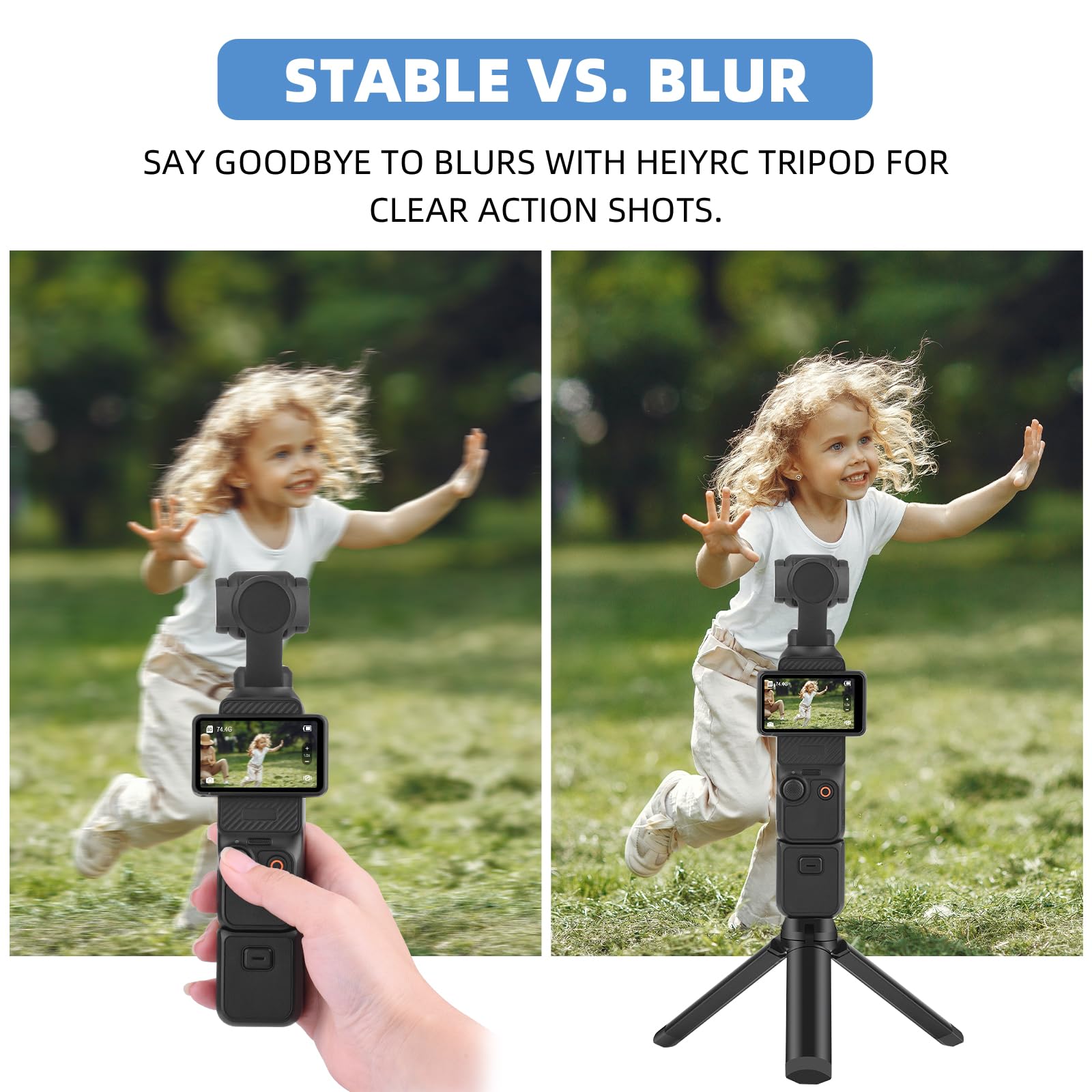 HeiyRC Tabletop Tripod for OM 4 5 Osmo Mobile 2 3 Zhiyun Smooth 4 Gimbal Stabilizer Action Camera Phone SLR Camera Desktop Stand Grip