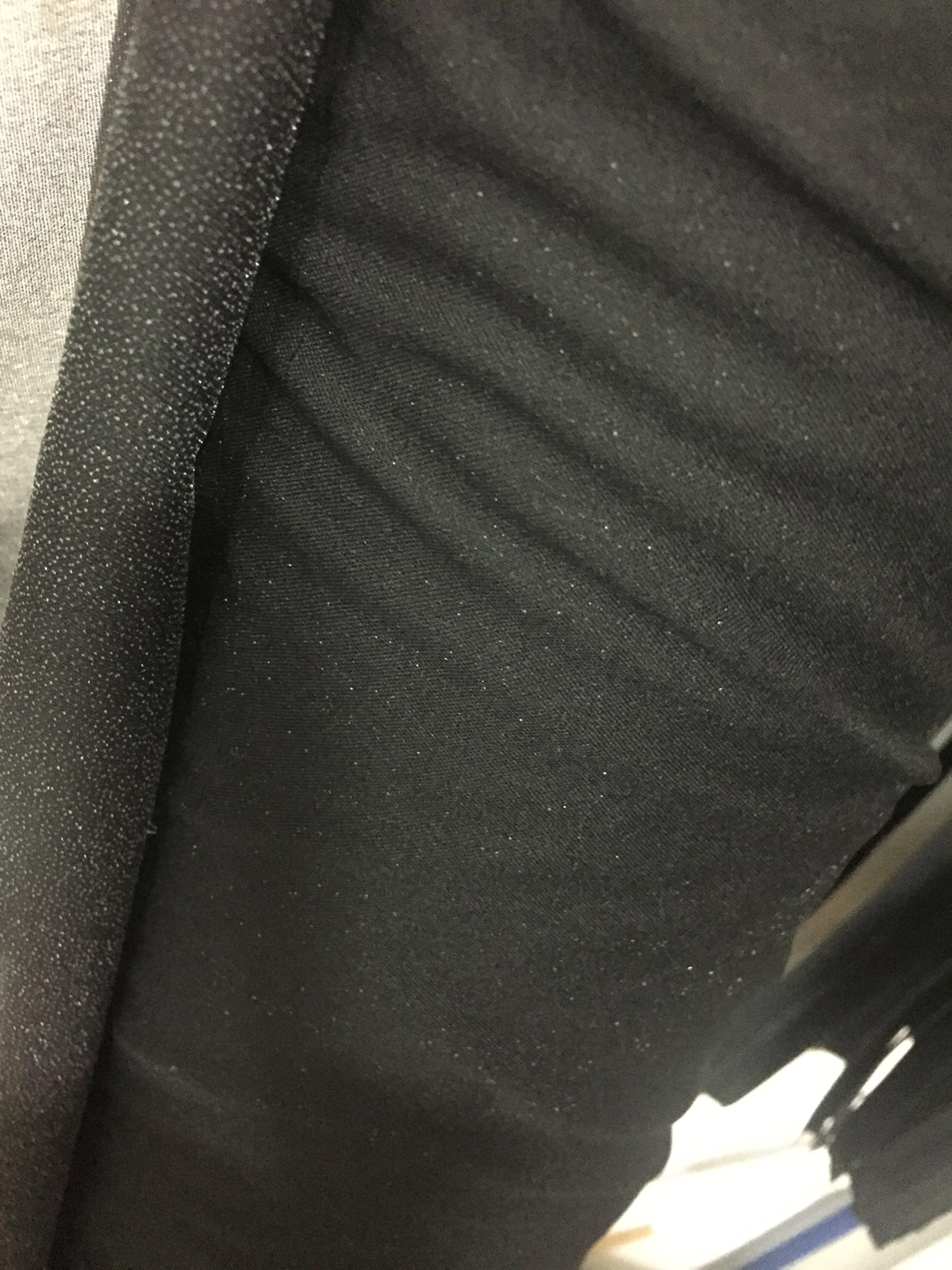Fusible Black Tricot Interfacing 3 Yds x58'' -Stretch French Interfacing Light Weight -Stabilizers