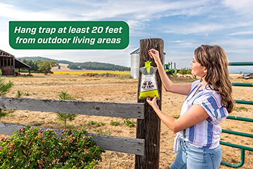 RESCUE! Big Bag Fly Trap β Disposable, Outdoor Use - 12 Traps