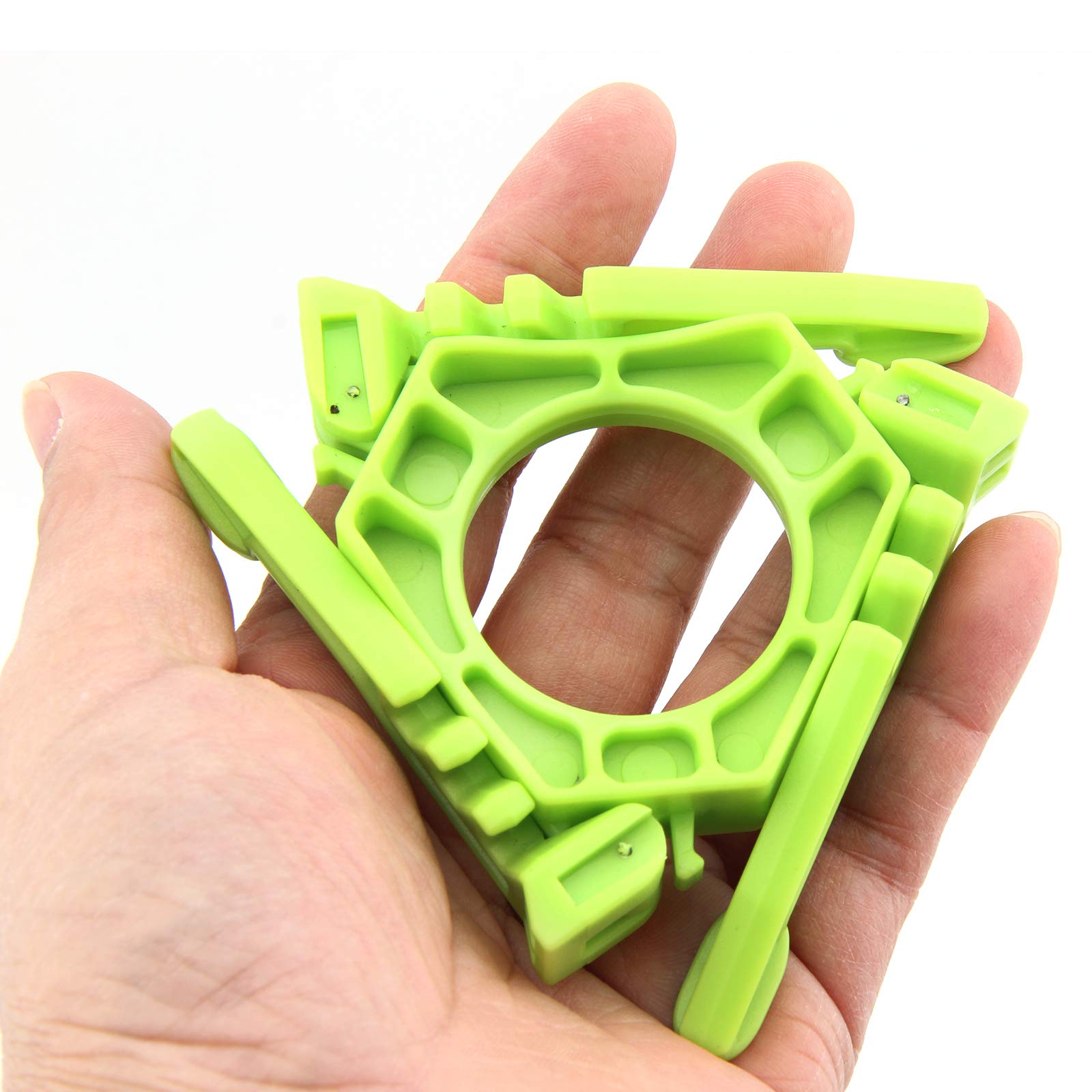 HIRAY Canister Stand Fuel Can Stabilizer Gas Tank Bracket Stove Standard Bottle Shelf Stand Tripod Folding Canister Stand (Green)