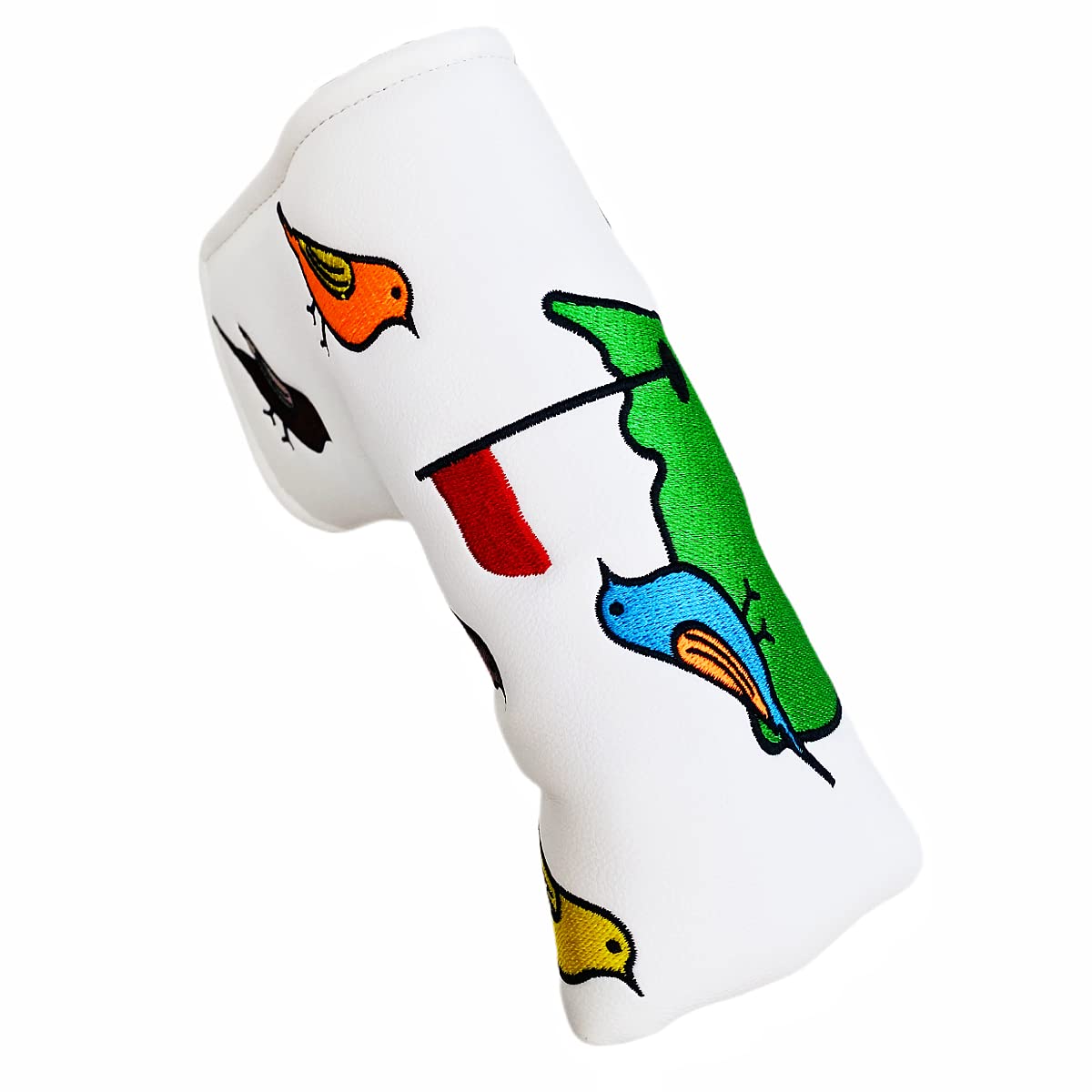 Golf Bird Blade Putter Head Cover Headcover with Magnetic Closure Made by Quality PU Leather, Lucky Golf Putter Cover for Golf Player