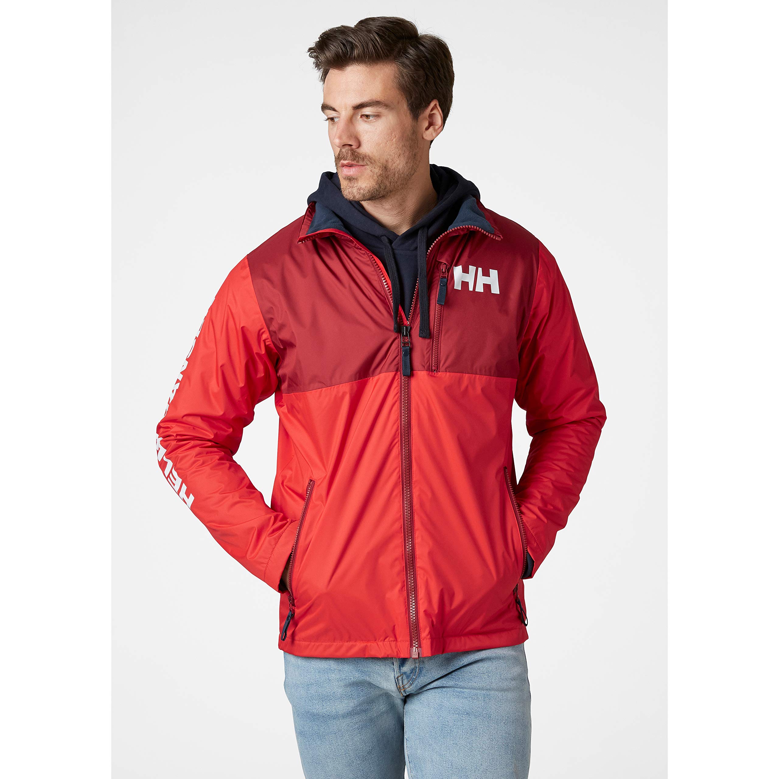 Helly Hansen Men's Active Midlayer Jacket, 215 Oxblood, Small