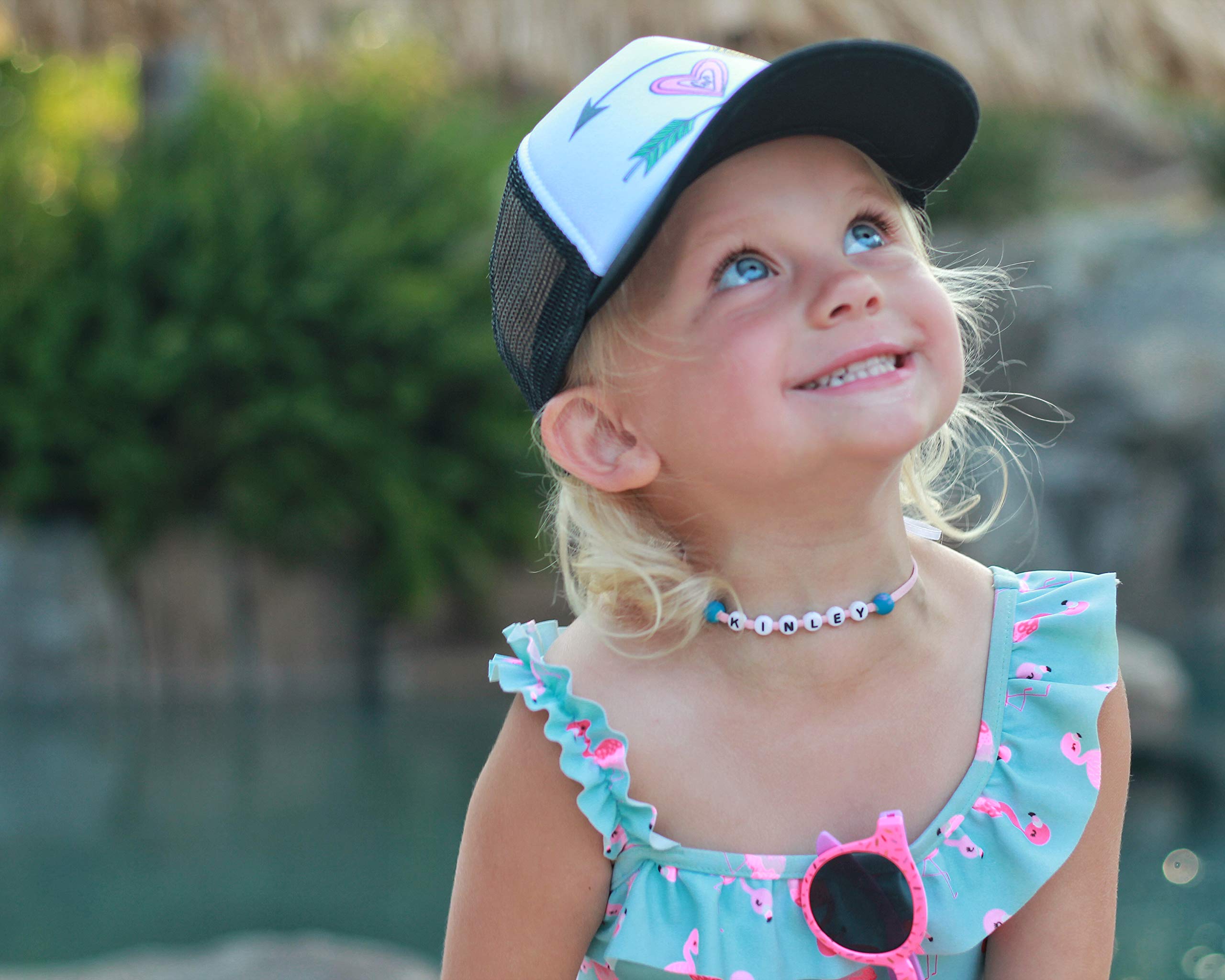 Grom Squad Kids Trucker Hat - Mesh Adjustable Baseball Cap for Boys & Girls - Baby, Infant, Toddler, School-Age Sizes (5-10yrs (Super), Sunrise to Sunset, Royal/White)