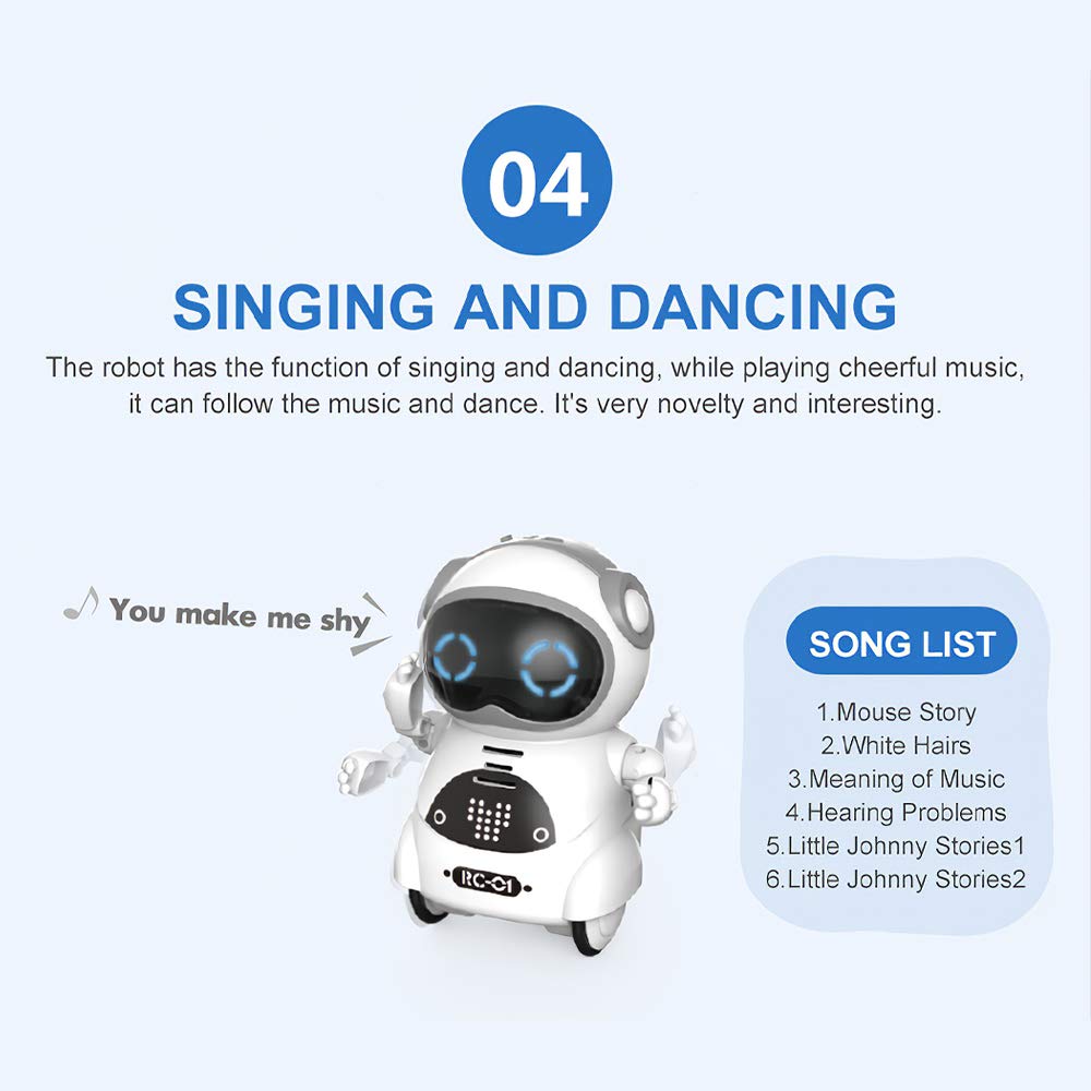 GoolRC 939A Pocket Robot Talking Interactive Dialogue Voice Recognition Record Singing Dancing Telling Story Mini Robot