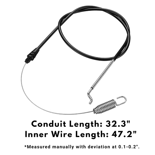 Traction Control Cable Fit for Rear Drive Lawnmower - Traction Cable Fit for Toro 20017 20070 20073 20074 Personal Pace Mower Rear Drive Cable Fit for Lawnboy Recycler Mower, Replace 105-1844