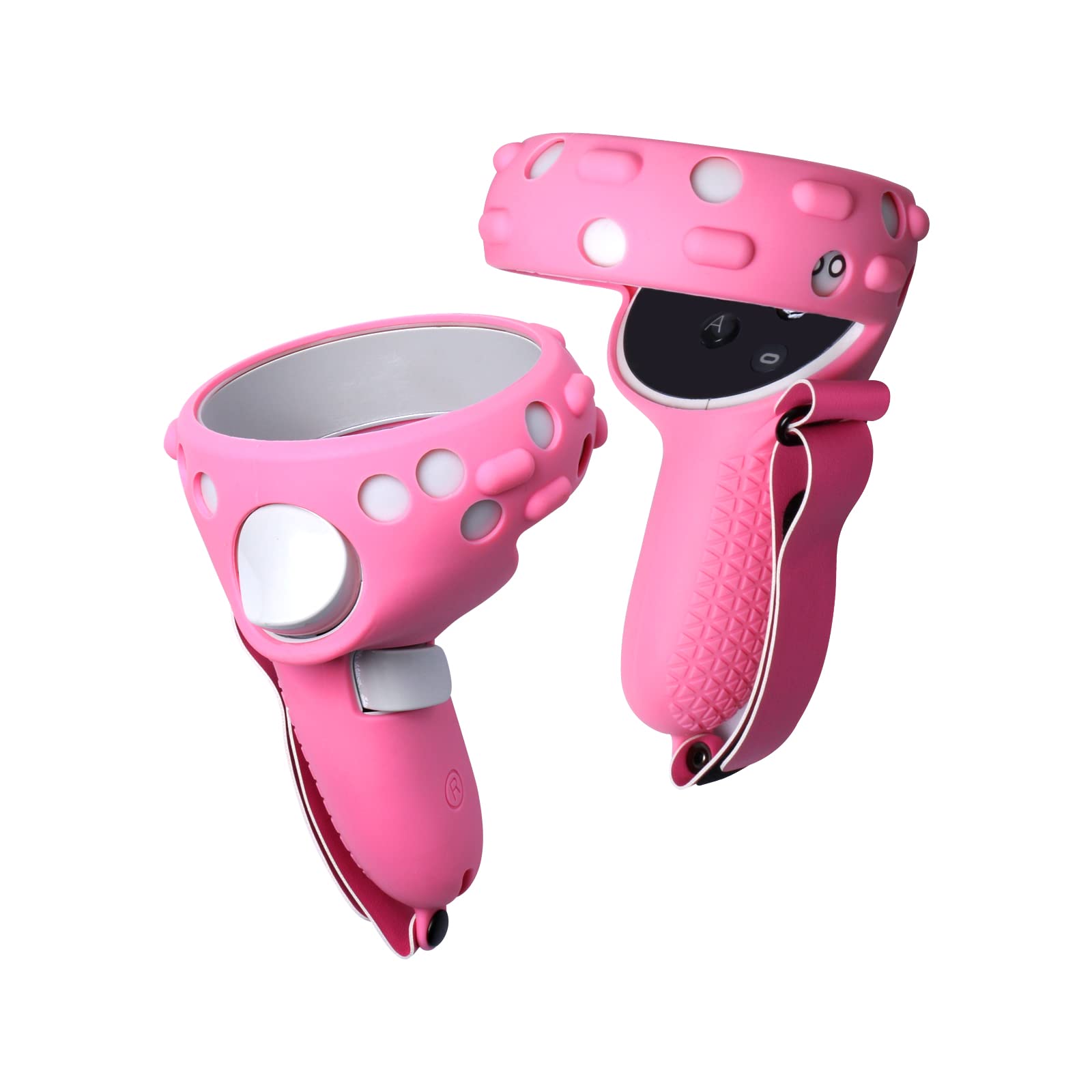 HUAYUWA Adjustable Headband with Head Cushion Compatible for Oculus Quest 2 VR Accessories, Replacement for Elite Strap Comfortable Protective Head Strap Reduce Pressure, Pink 2
