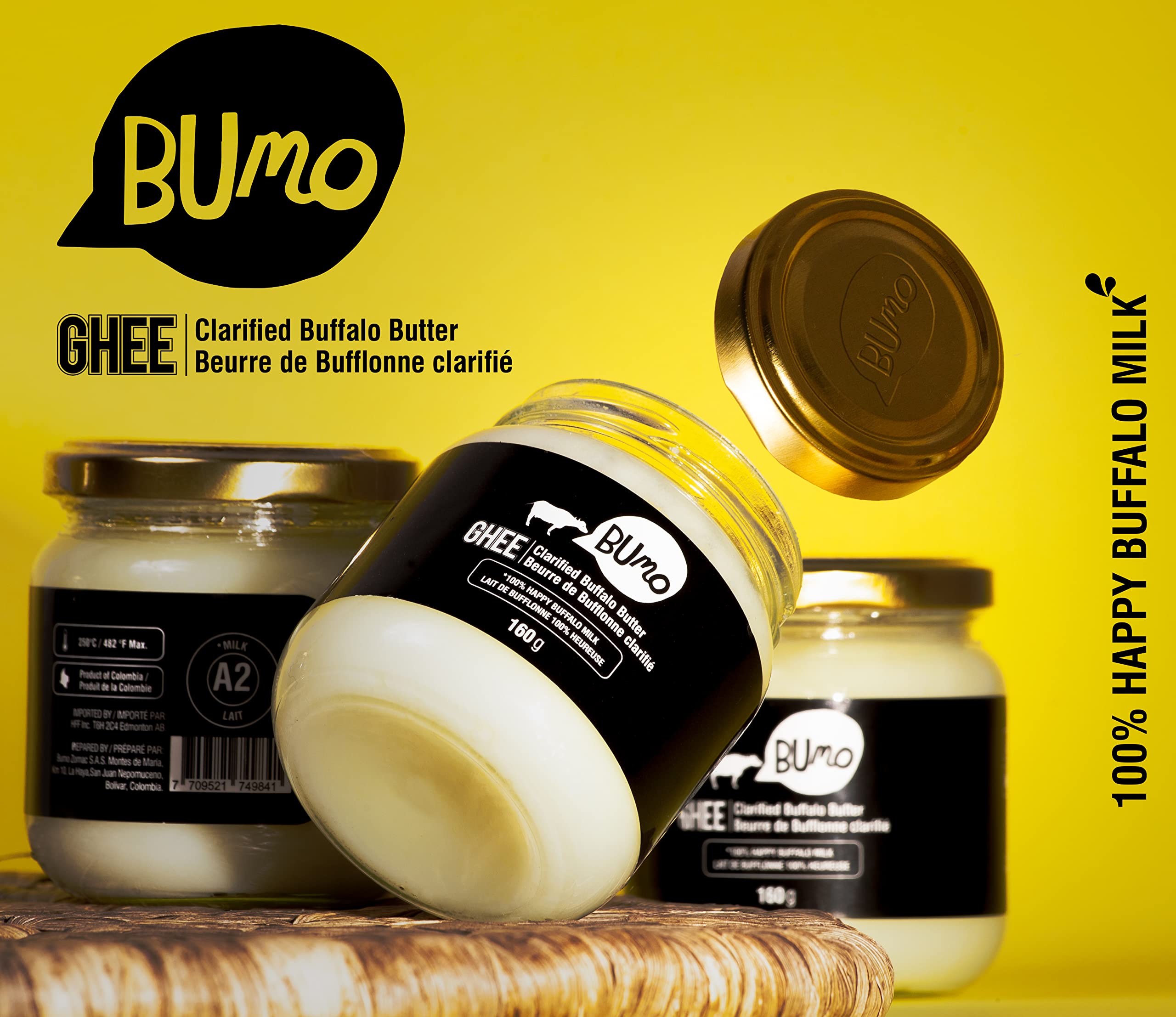 Grass Fed, Happy Buffalo Ghee/Clarified Butter/Buffalo Butter