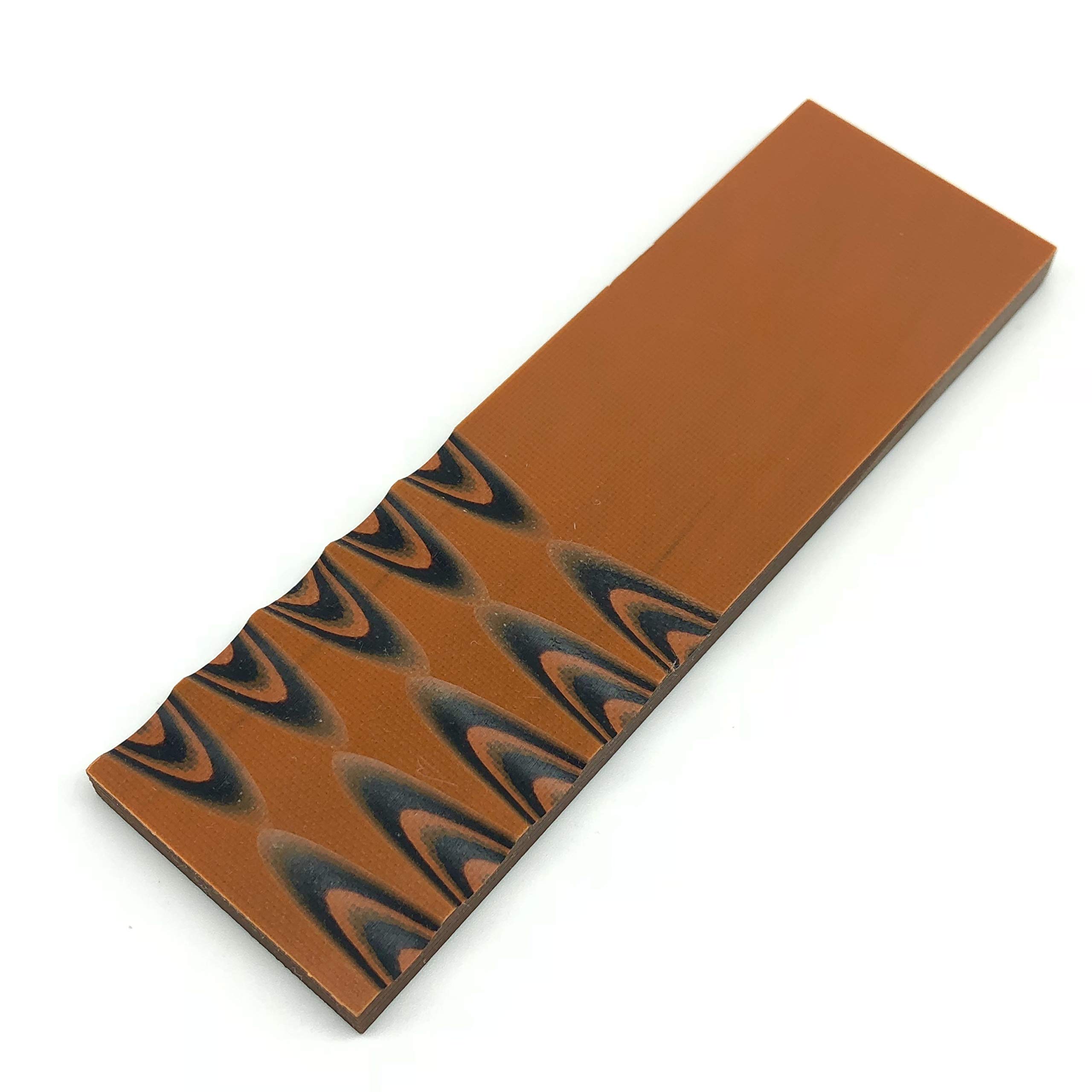 GRA Products G10 Knife Handle Scales Multi-Color 1.5" x 5" Set of 2 Premium G-10 1/4" Thick for Custom Knife Making (Hunter Orange/Black)