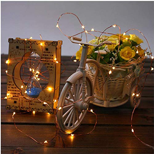 HGKFJH Solar Outdoor Indoor 100LED Copper Wire String Outdoor Home Waterproof lamp String with Landscape Garden Lighting
