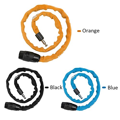 MengK Bicycle Security Lock Bike Anti-Theft Lock with Key Bicycle Chain Lock Cable Lock