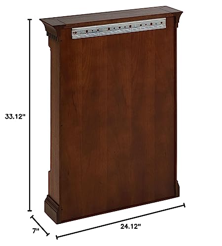 Signature Hardware 484247 Claudia 24" Mahogany Framed Single Door Medicine Cabinet
