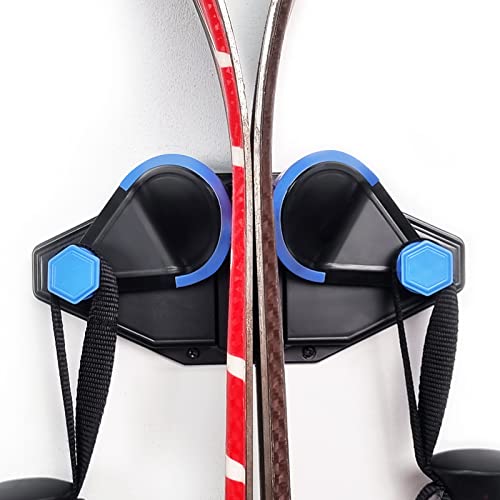 Skifavs Ski Wall Mount, Snowboard Wall Storage Rack, Ski & Snowboard Rack For Garage Wall, Damage-Free Ski Storage Rack, Ski Holders For Wall, Snowboard Display (1 Pack)