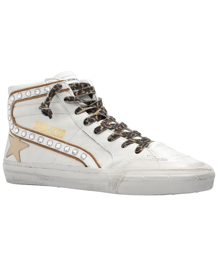 Golden Goose Slide Suede & Leather Sneaker, 36, White