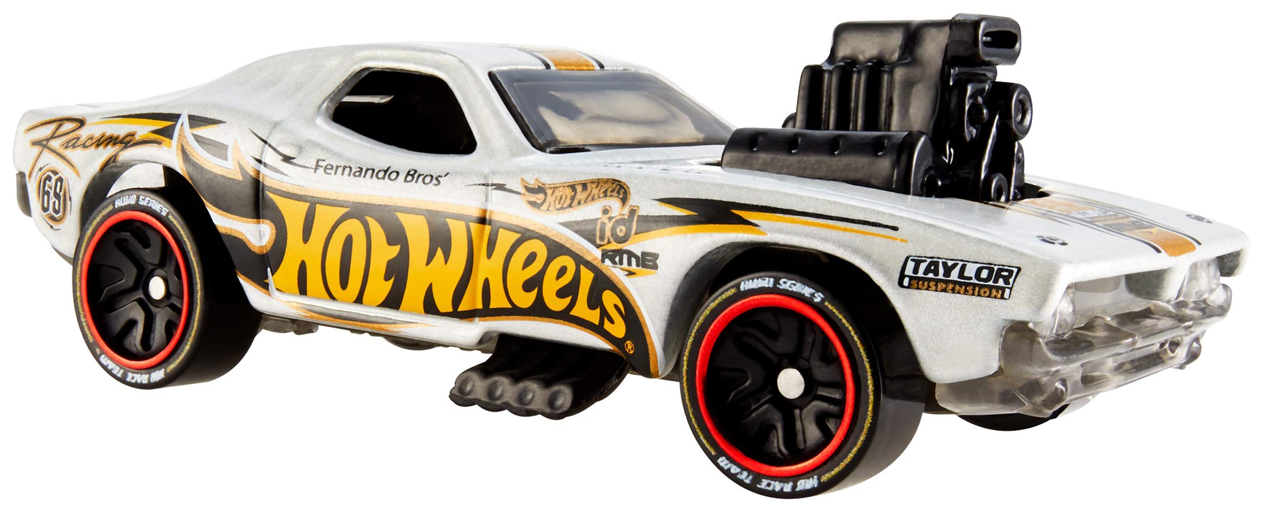 ​Hot Wheels id Vehicle​ Roger Dodger​ with Embedded NFC Chip, Uniquely Identifiable, 1:64 Scale, for Kids Ages 8 Years and Older