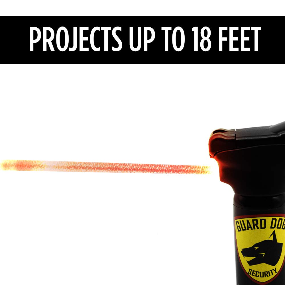 Guard Dog Security Self Defense Pepper Spray - Built-in LED Light – Safety Flip Top Pepper Spray 2 oz