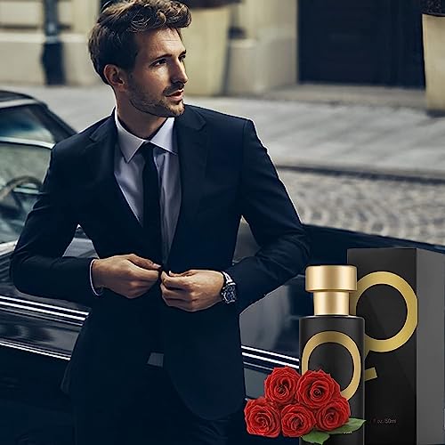UEILBYN Perfume for Men, Cologne for Men Spray Attract Women, Golden Perfume Gift/for Him & Her (Men)