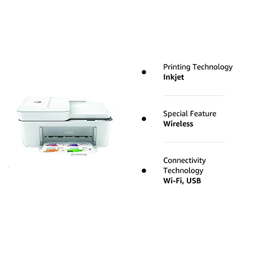 HP DeskJet Plus 4140 All-in-One Printer 8QB70A#B1H (Renewed)