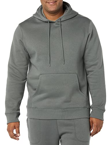 Goodthreads Men's Washed Fleece Pullover Hoodie, Charcoal, XX-Large