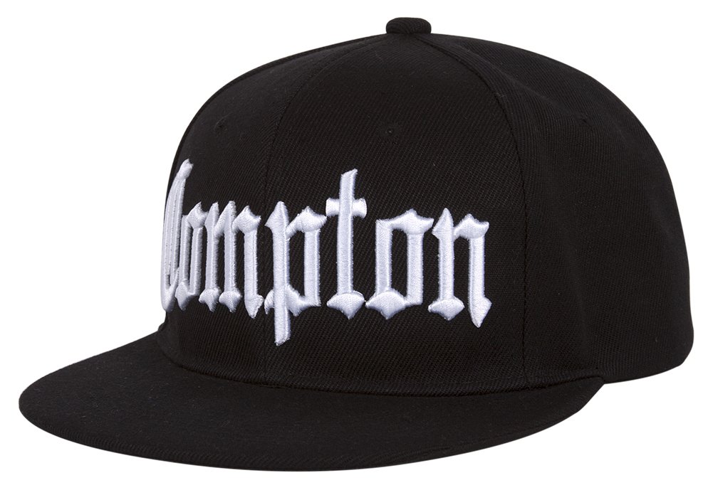 Gravity Threads Compton 80s Rapper Costume Kit Flat Bill Hat w Sunglasses, Chain - Black