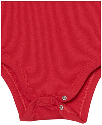 GAP Baby Girls Long Sleeve Bodysuit MODERN RED 6-12M