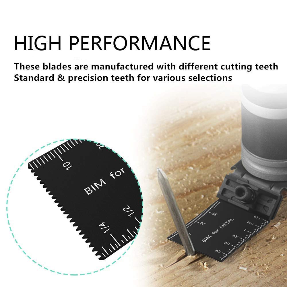 HOTBEST 66 Pack Oscillating Saw Blades, Fits Fein Multimaster, Porter Rockwell Cable, Black & Decker, Bosch Craftsman and More