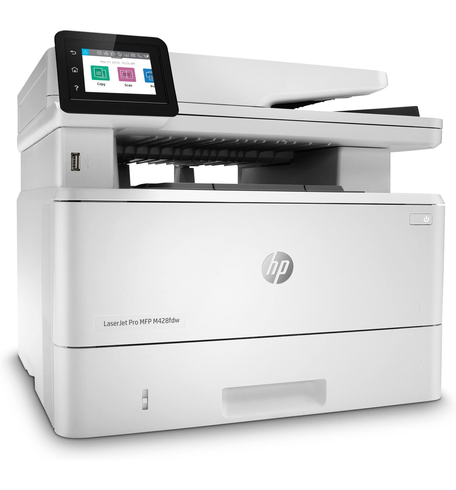 HP LaserJet Pro MFP M428fdw Wireless Monochrome All-in-One Printer with built-in Ethernet & 2-sided printing, works with Alexa (W1A30A)