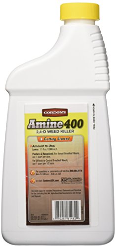 GORDON'S Amine 400 2,4-D Weed Killer, 1 Quart - 8141082