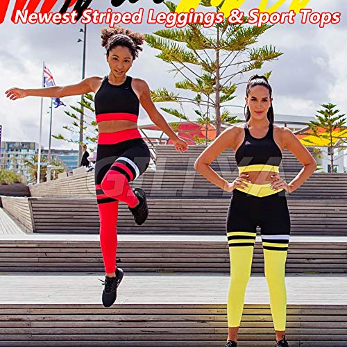GILLYA Workout Sets for Women 2 Piece Matching Workout Sets Yoga Outfit Gym Sets 2 Piece Yoga Leggings Set