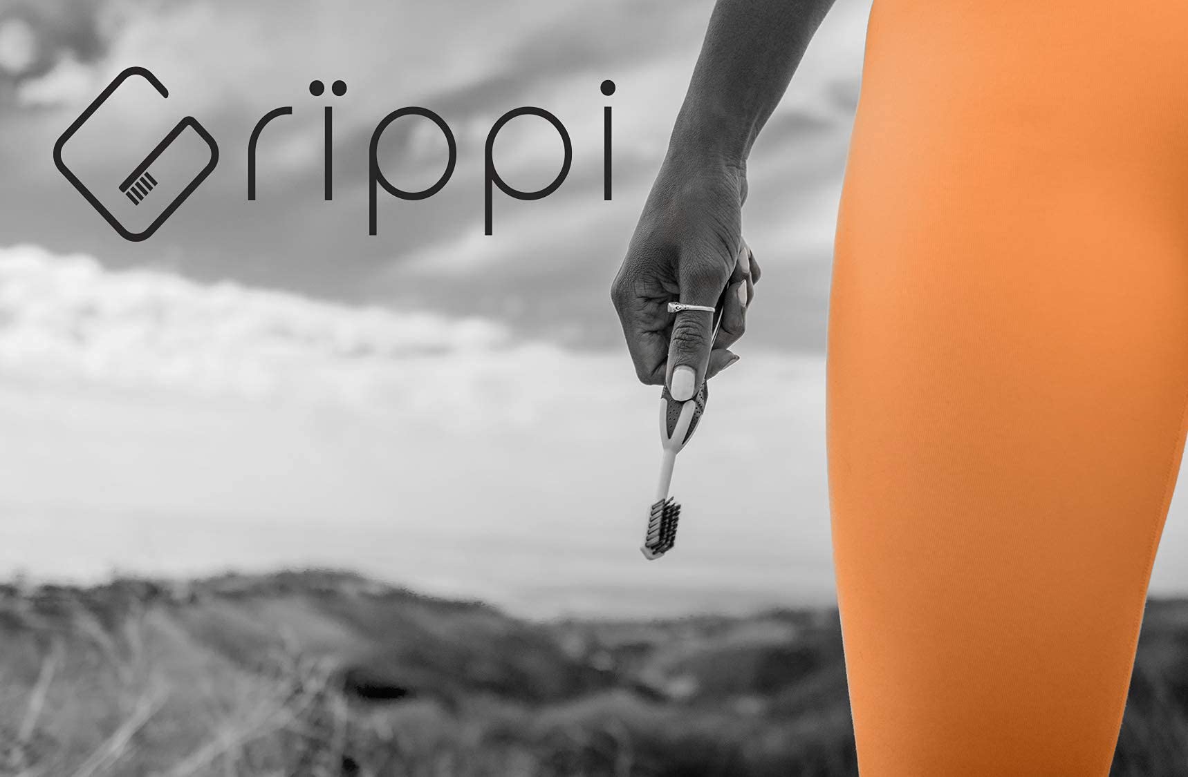 Grïppi Charcoal Manual Toothbrush | Advanced Plaque Control. 45° Ergonomic- Smart Grip, W-Cut Extra-Soft Bristles. (MD Brush Technology for The ADA Approved Brushing Method), 2-Pack