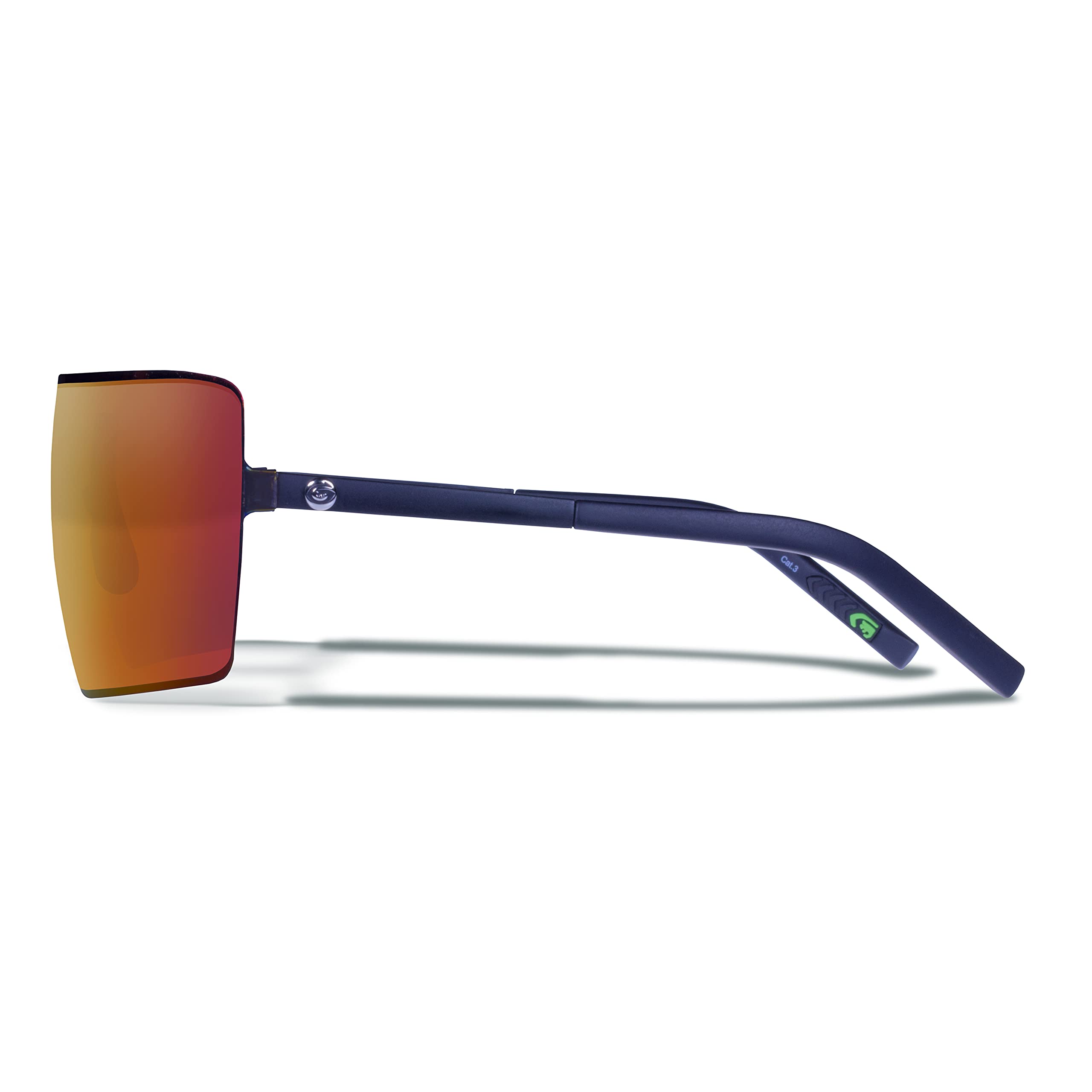 Gargoyles Men's Classic wrap Sunglasses, Matte Black/Red, 70mm