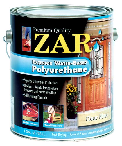 Zar 32613 1 Gallon Clear Gloss Zar Exterior Water Based Polyurethane