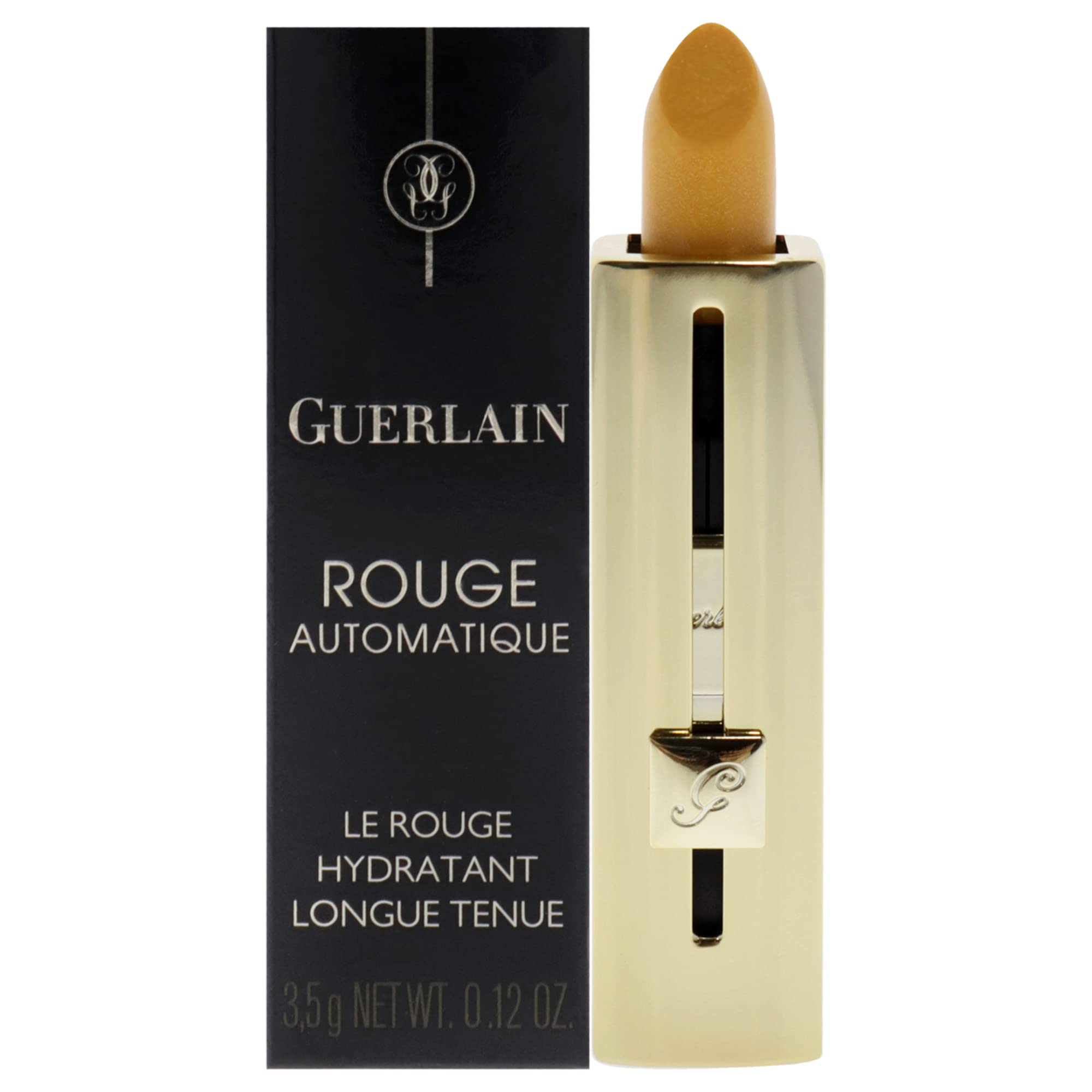 Guerlain Rouge Automatique Long-lasting Lip Stick for Unisex, 142 Fleur de Feu, 0.12 Ounce