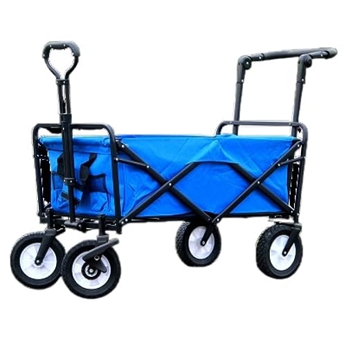 Garden Wagon Folding Wagon Utility Wagon Outdoor Shopping Cart Folding Shopping Trolley Luggage Cart On Wheels Grocery Cart Utility Cart Collapsible W