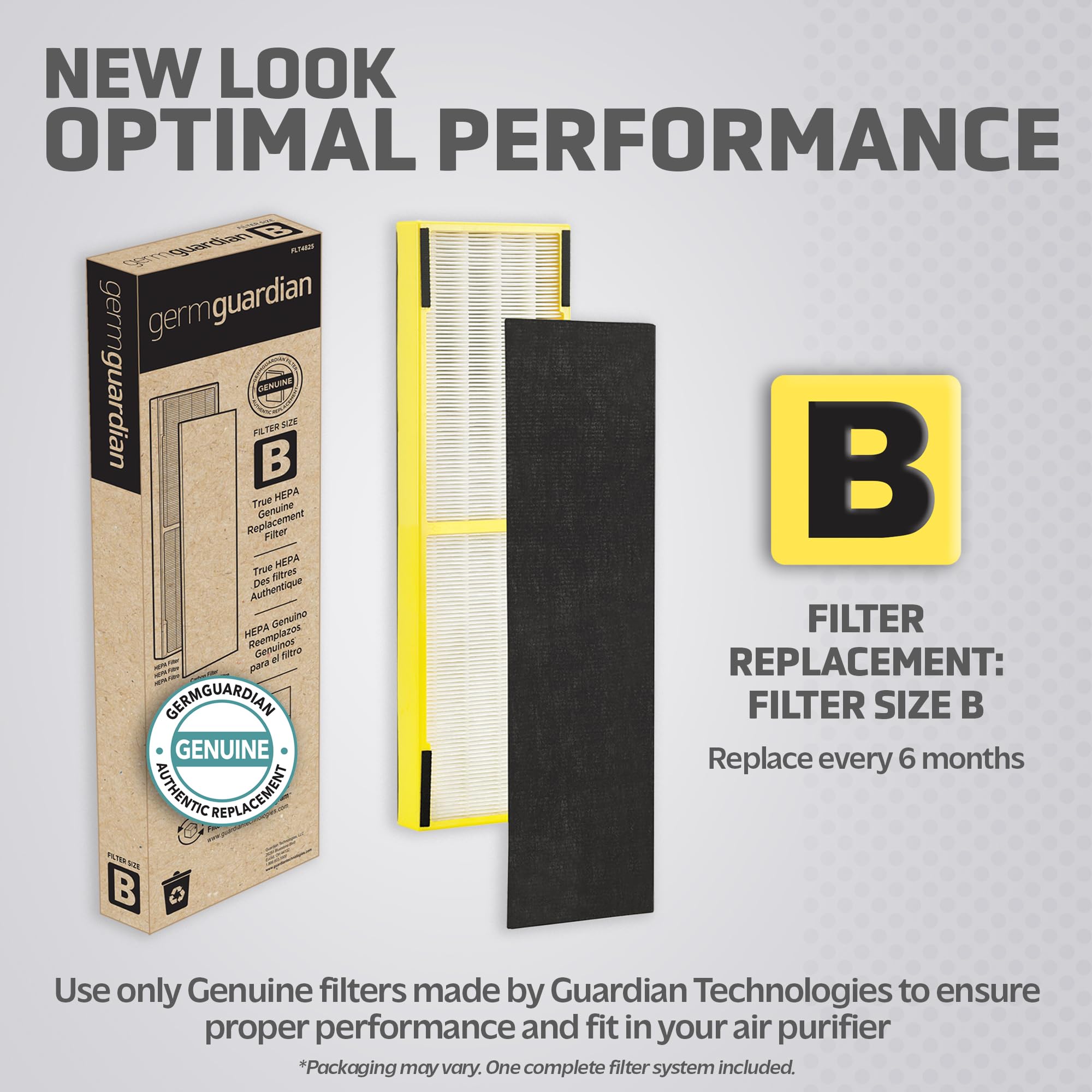 GermGuardian Air Purifier Filter FLT4825 Genuine HEPA Replacement Filter B & Guardian Technologies GermGuardian Air Purifier Filter FLT4100 Genuine HEPA Replacement Filter E