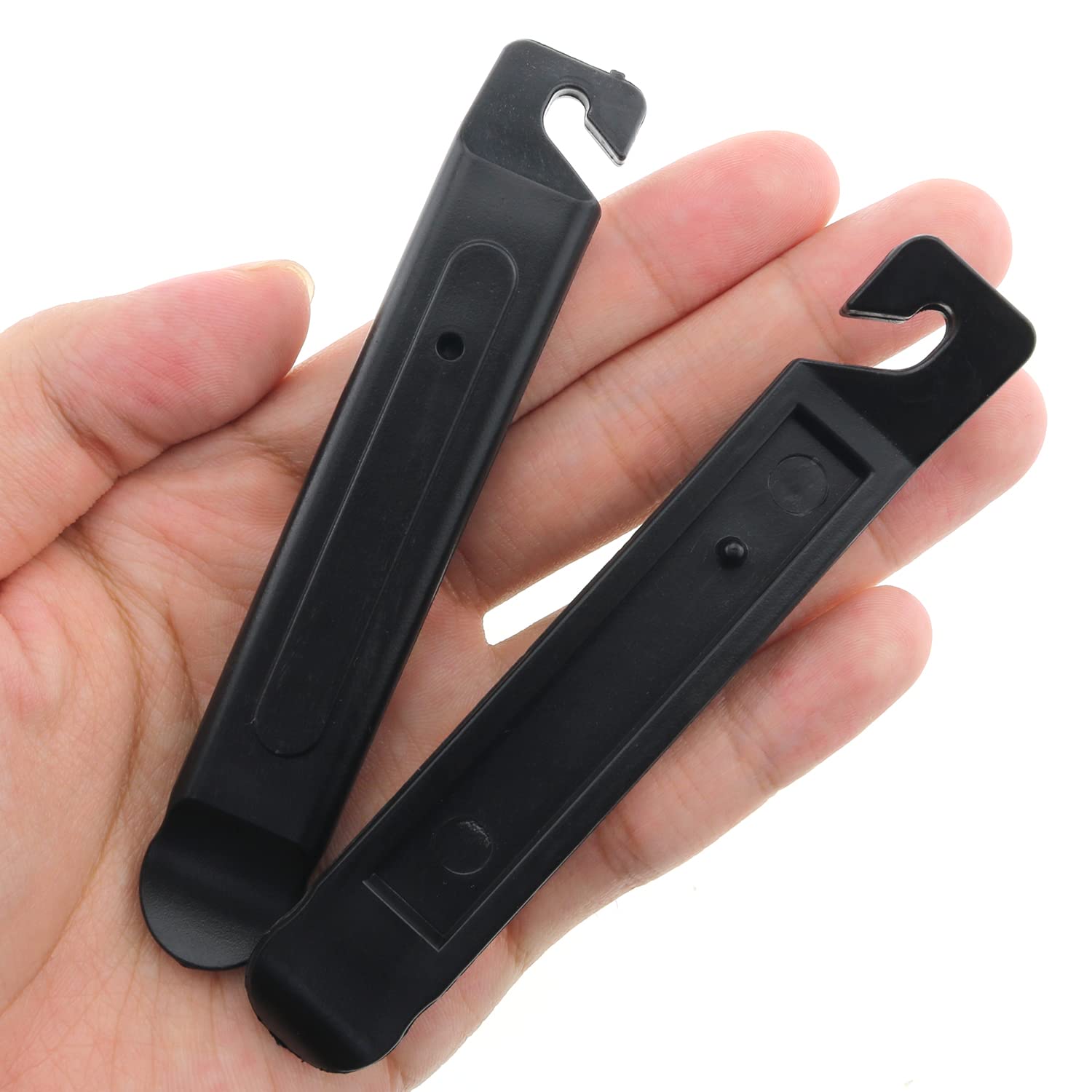 JianLing Bicycle Tire Levers 3pcs 10.4x1.7x0.7cm Nylon Tire Removal Tool for Road or Mountain Bike Tires, Black