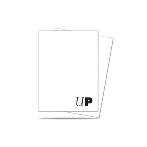 Ultra PRO - PRO Team White Deck Protectors 50ct, The Ultimate Collectible Cards Protection, Protect Gaming Cards, Sports Cards, Fits Standard Size Cards