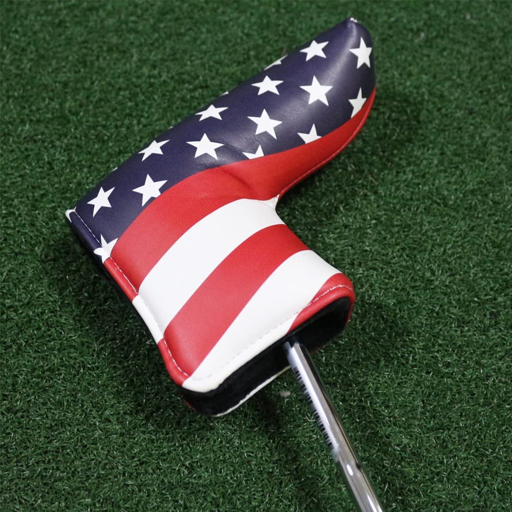 GOLTERS Golf Club Covers Blade Putter Cover Headcover Leather Magnetic Closure for Scotty Cameron Odyssey Taylormade Ping Gift for Men Women Golfer