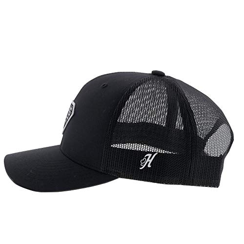 HOOEY Women's Rope Like A Girl Diamond Patch Mesh Ball Cap Black One Size