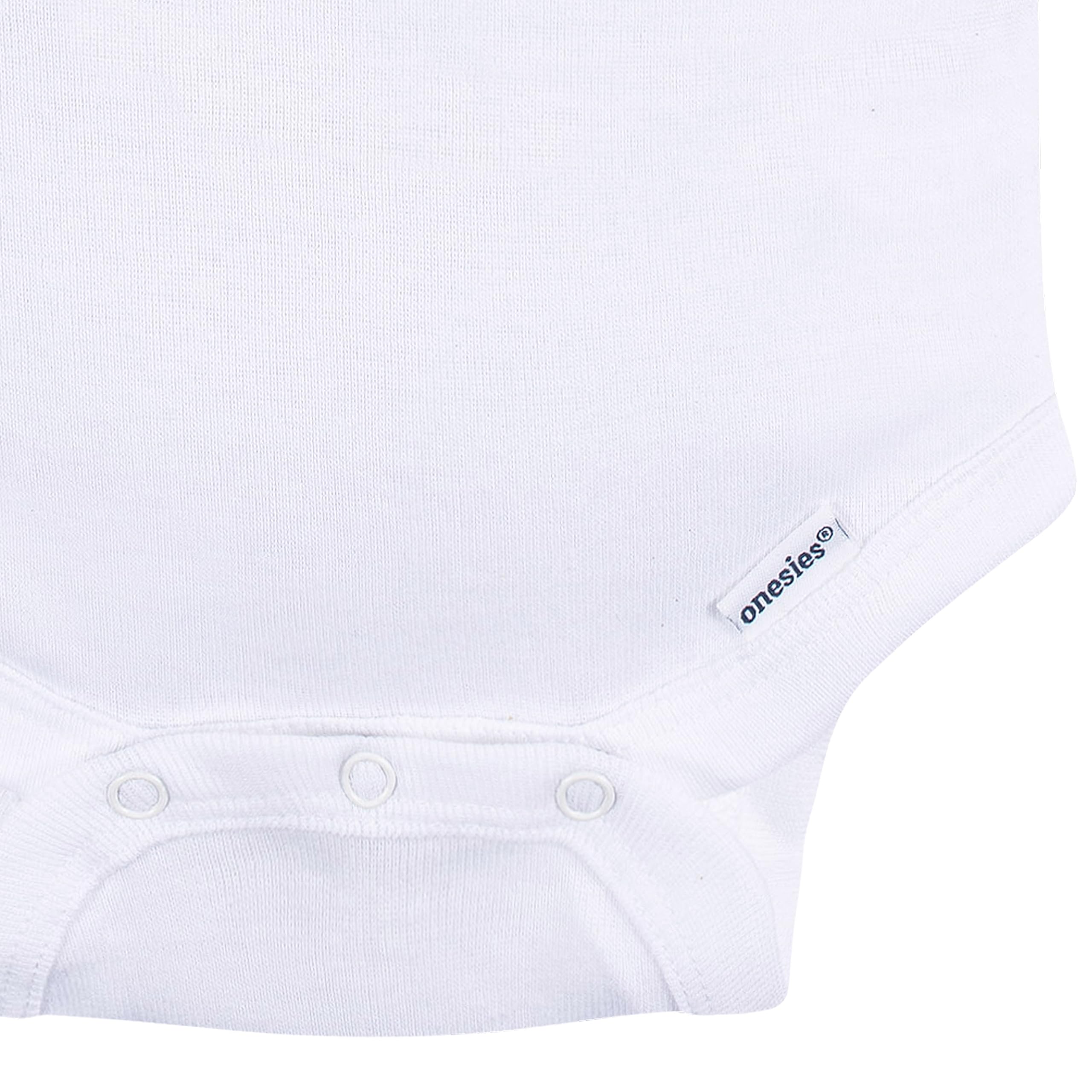 Gerber Unisex Baby Multi-Pack Sleeveless Onesies Bodysuit White 18 Months