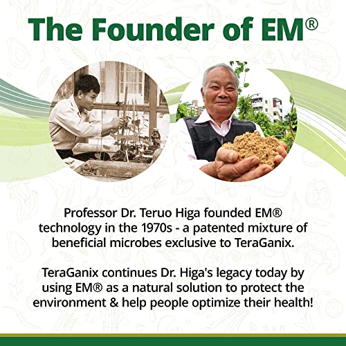 TeraGanix EM Premium Bokashi Bran, Compost Accelerator, Rice Bran Mix, Odor Eliminator, Formulated by Dr. Higa (Bokashi Inventor), Bokashi Compost Starter for Kitchen Compost Bin & Soil (5 Lb)