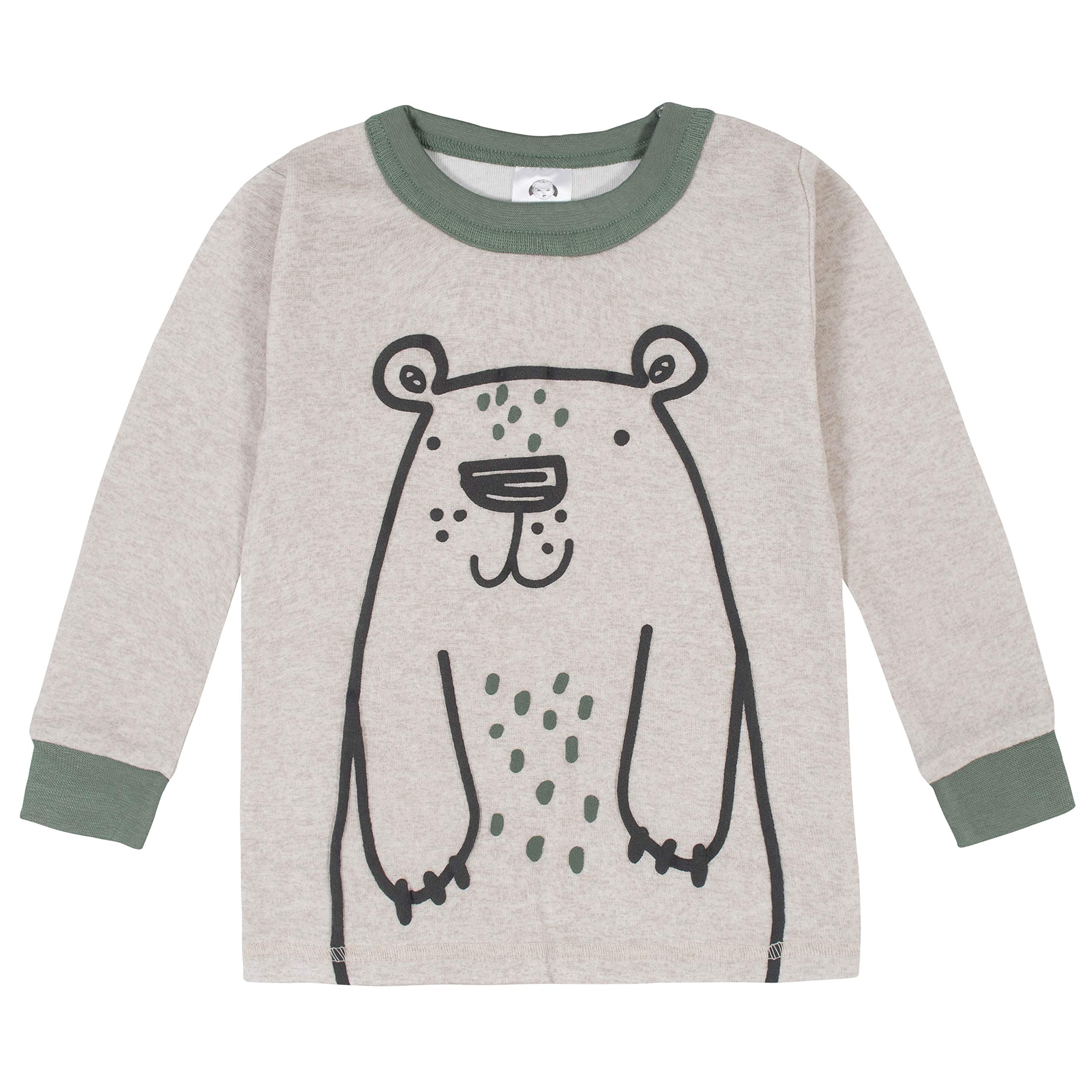 GerberBaby BoysToddler Snug Fit 4-Piece Pajama SetBear Grey24 Months