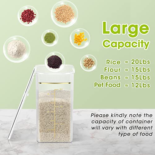 TBMax Rice Container 20 Lbs + Rice Storage Container 4 Lbs