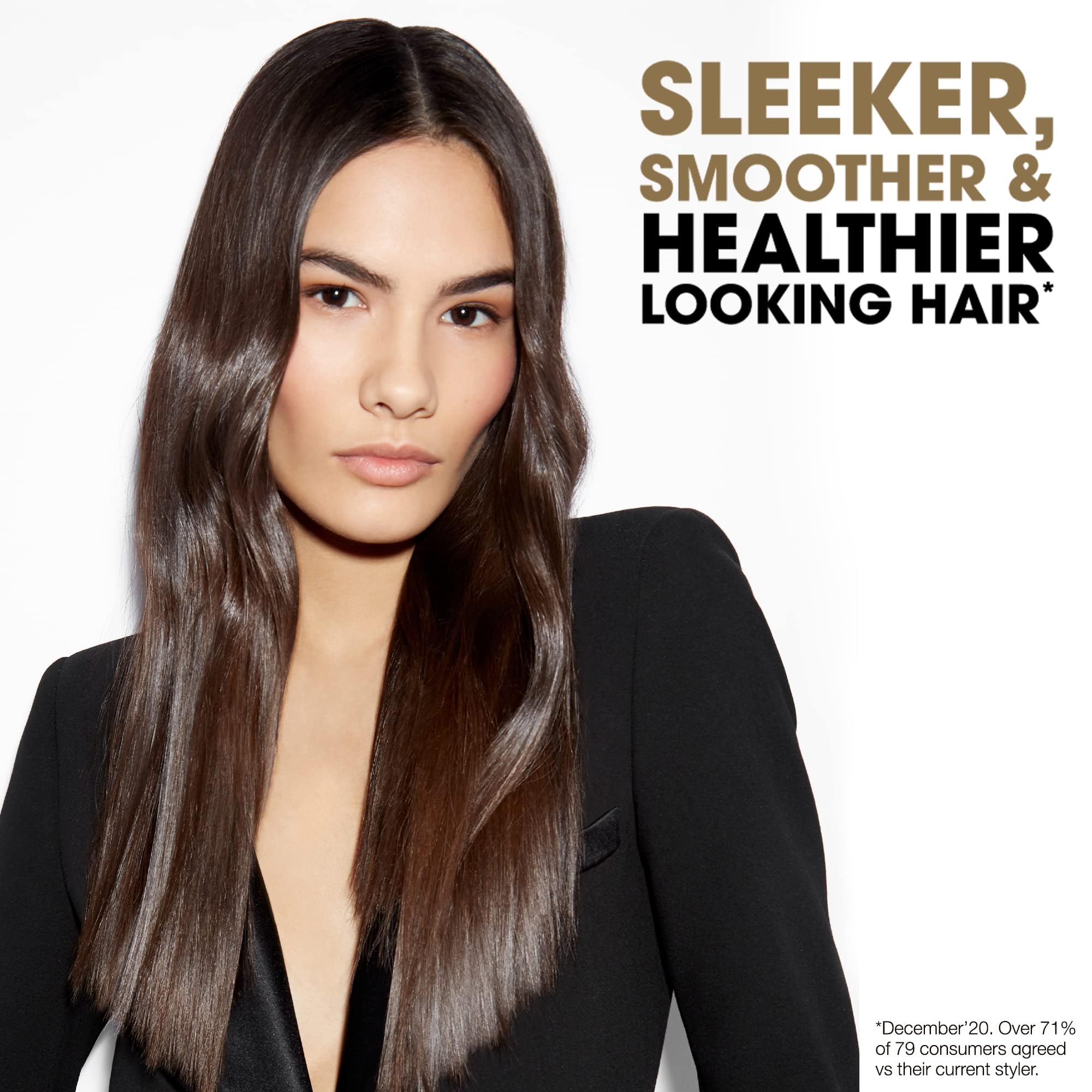 ghd Gold Styler Essentials Duo ― Gold 1" Flat Iron Hair Straightener (Black) with Bodyguard Heat Protection Hair Spray (4 fl. oz.)