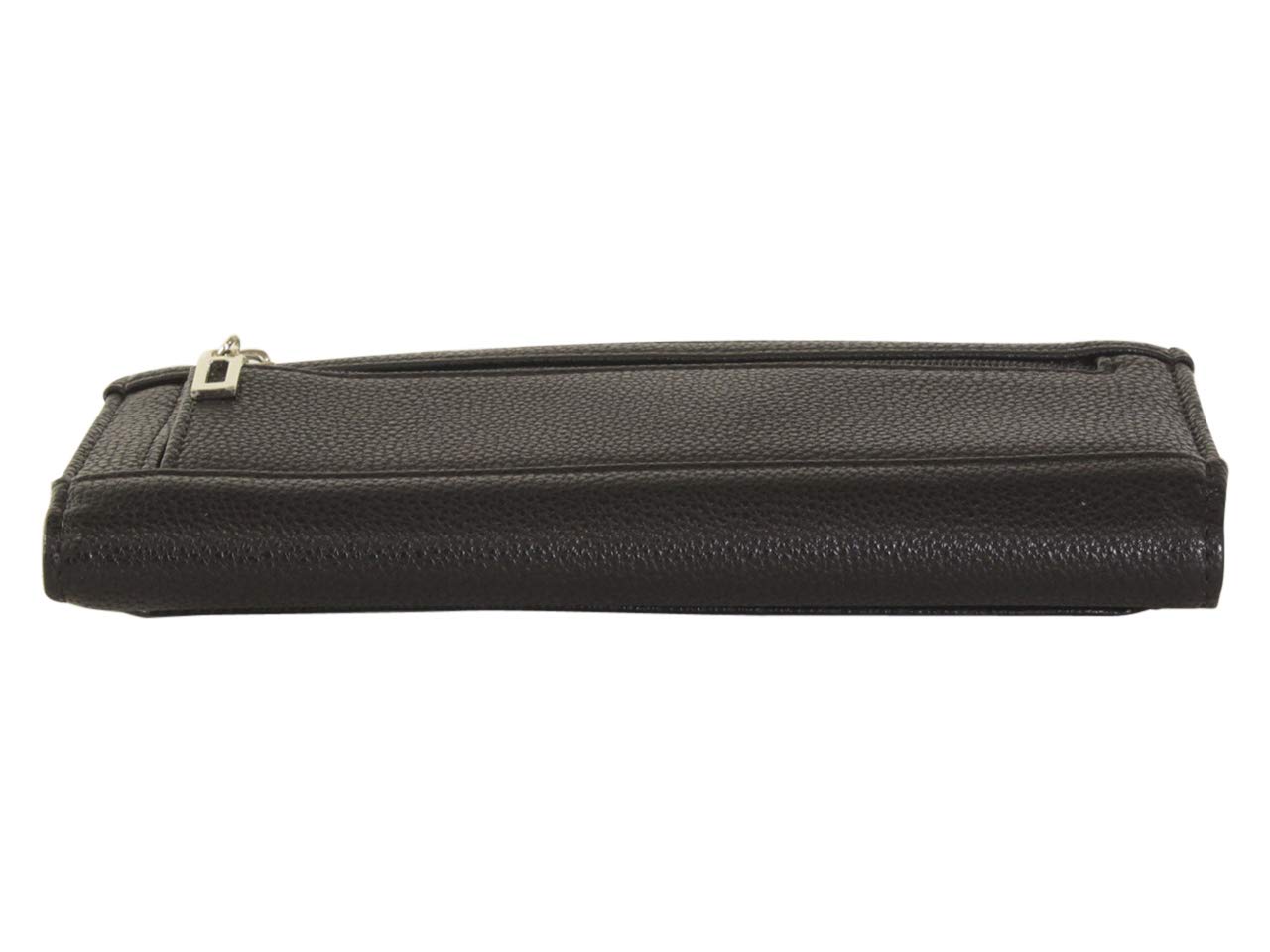 Guess Women's Analise Black Tri-Fold Clutch Wallet