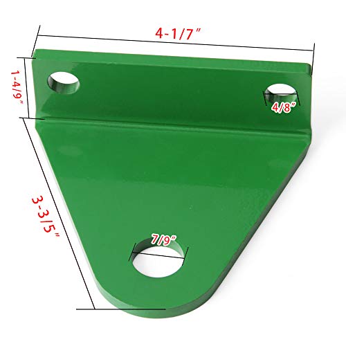 Hildirix 3-3/10" Green Mower Trailer Tow Hitch Fit for John Deere Ztrak Mower 800 & 900 Series