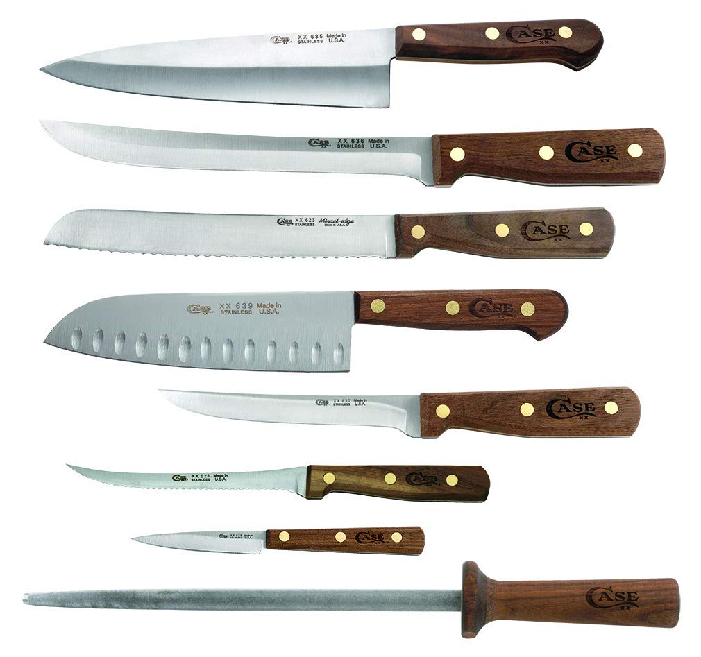 WR Case XX Nine Piece Case Household Cutlery Block And Knife Set Item #10249