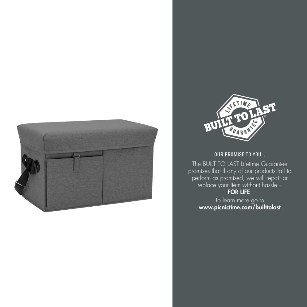 Gray Las Vegas Raiders Ottoman Cooler & Seat