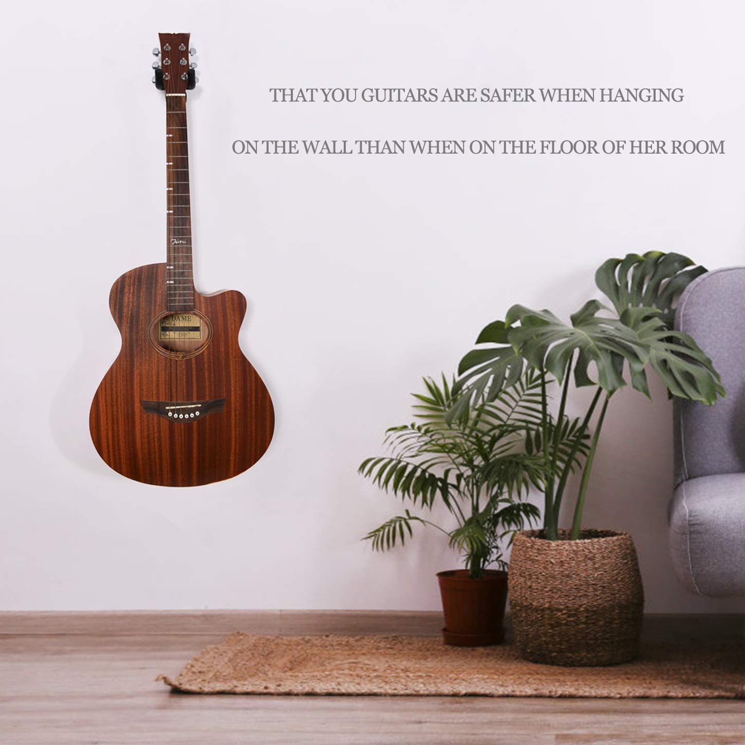 Guitar Wall Hangers,Guitar Hanger Wall Mount,Guitar Hooks for Wall