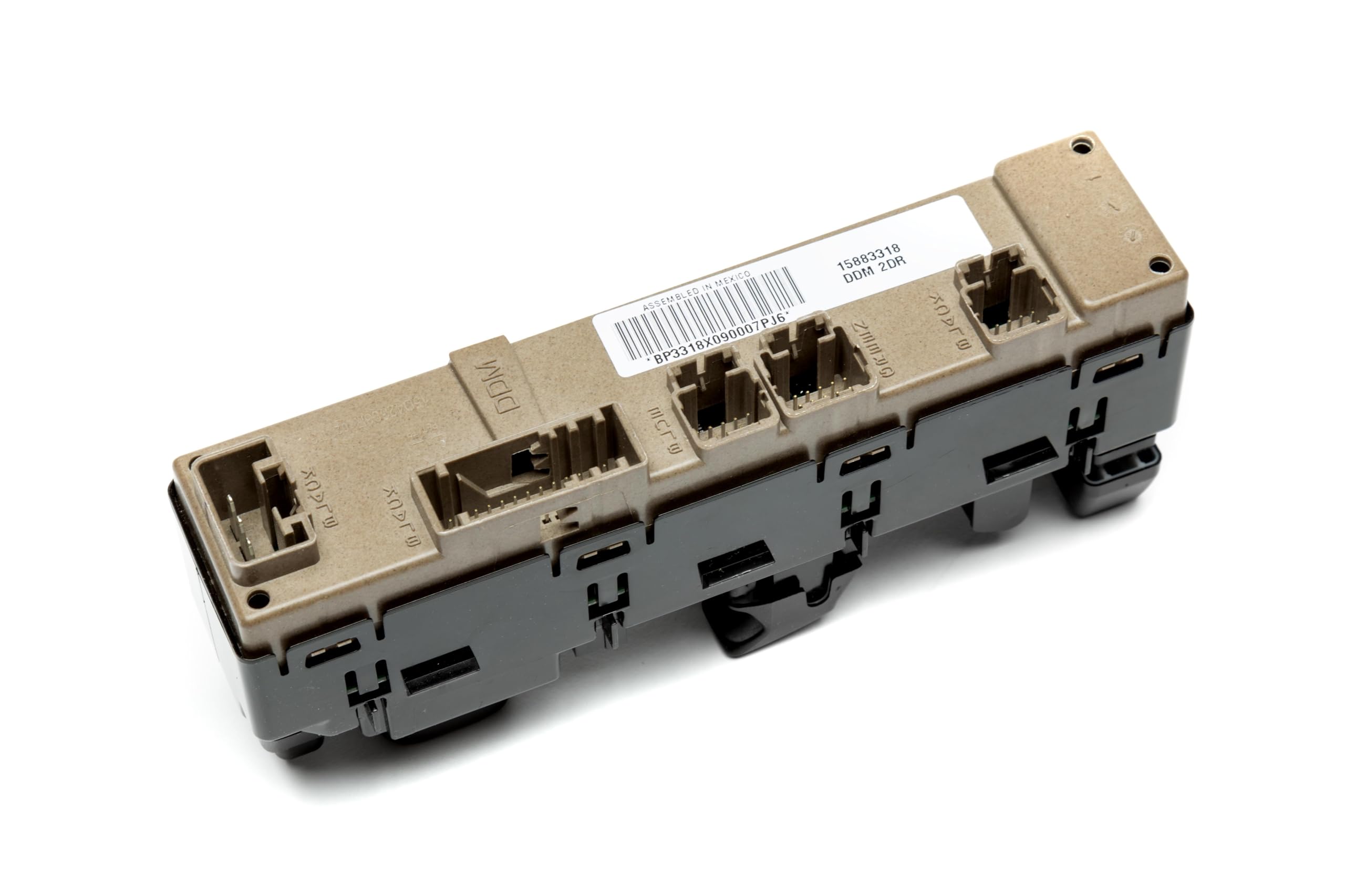 General Motors Genuine Parts 15883318 Front Driver Side Door Lock and Window Switch with Mirror Switch and Module